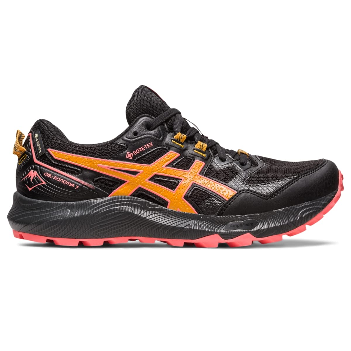 ASICS Women's Gel-Sonoma 7 GTX Running Shoes, 10, Black/Sandstorm