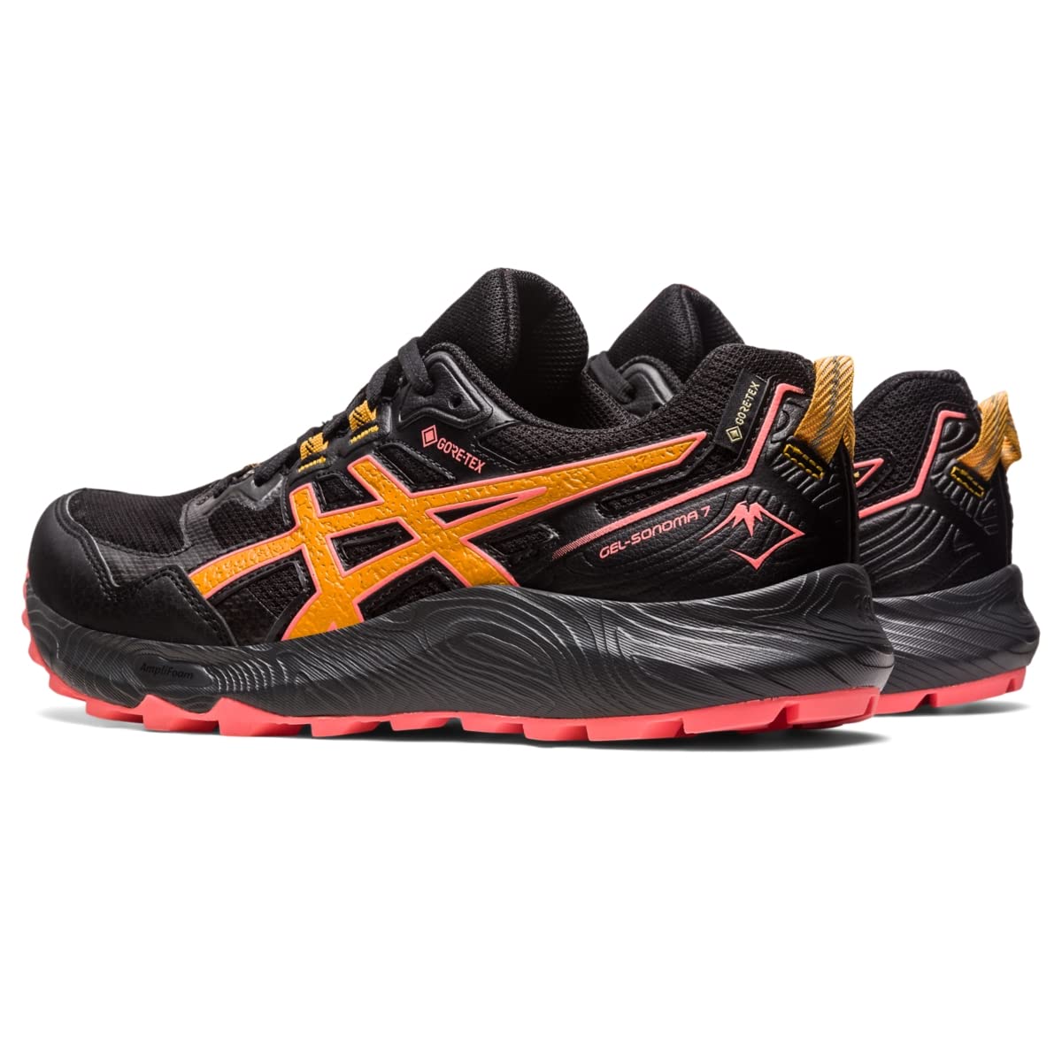 ASICS Women's Gel-Sonoma 7 GTX Running Shoes, 10, Black/Sandstorm