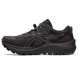 asics women's gel-trabuco 11 gtx running shoes, 9.5, black/carrier grey