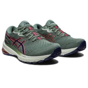 ASICS Women's GT-1000 11 Trail Running Shoes, 8, Nature Bathing/Papaya