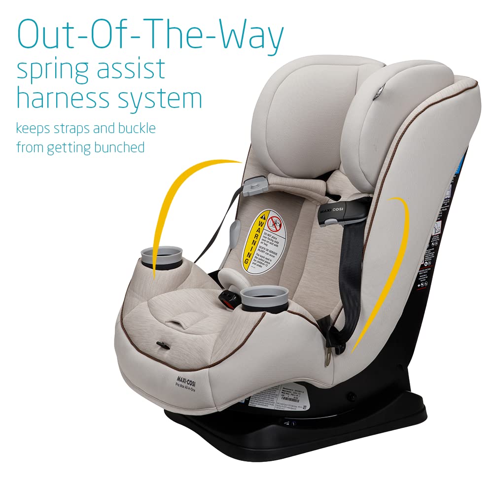 Maxi-Cosi Pria Max All-in-One Convertible Car Seat, Rear-Facing, from 4-40 pounds; Forward-Facing to 65 pounds; and up to 100 pounds in Booster Mode, Desert Wonder - PureCosi