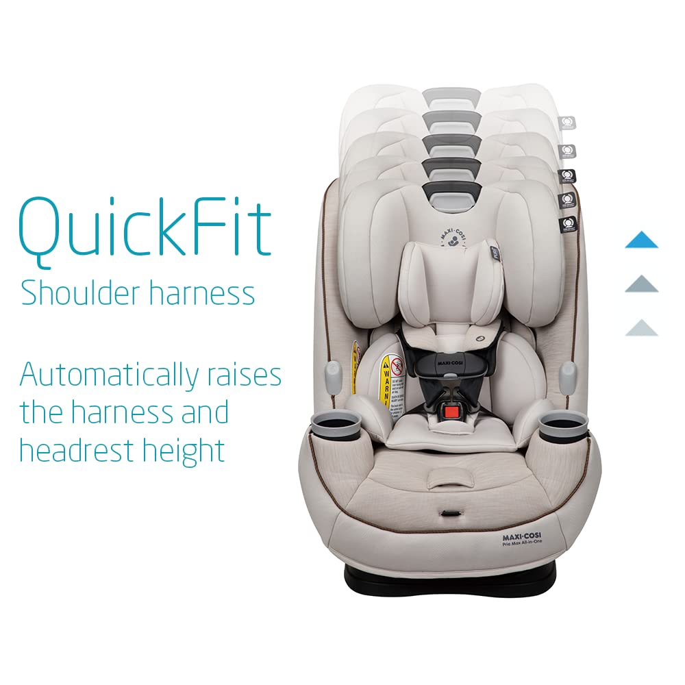 Maxi-Cosi Pria Max All-in-One Convertible Car Seat, Rear-Facing, from 4-40 pounds; Forward-Facing to 65 pounds; and up to 100 pounds in Booster Mode, Desert Wonder - PureCosi