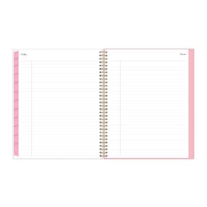 Blue Sky 2023 Weekly and Monthly Planner, January - December, 8.5" x 11", Frosted Cover, Wirebound, Mimi Pink (137264-23)