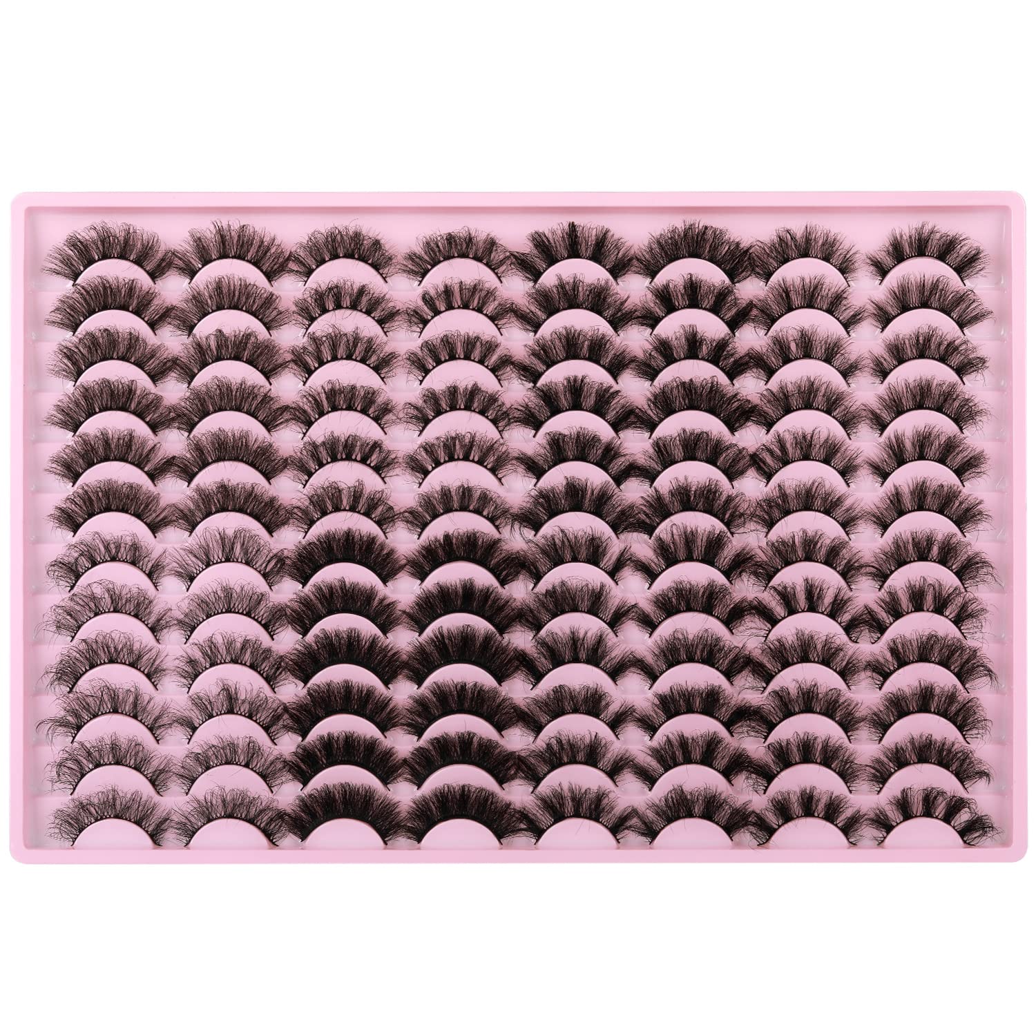 48 Pairs Mink Lashes Fluffy Thick Eyelashes 8 Styles Mixed Dramatic Long Faux Mink Eye lashes Pack 10D Curl Wholesale Luxury Soft Fake Eyelashes