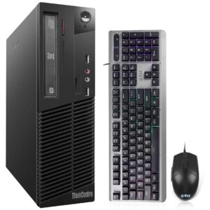 lenovo desktop thinkcentre sff business small form factor computer pc 16gb ram 2tb hdd wifi windows 10 pro (renewed)