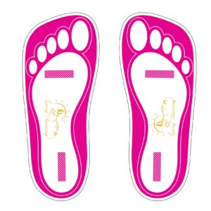 25Pairs(50 Feets) Disposable Pink Spray Tanning Feet Pads Sunless Airbrush Spray Tent Protect Foot