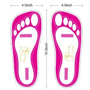 25Pairs(50 Feets) Disposable Pink Spray Tanning Feet Pads Sunless Airbrush Spray Tent Protect Foot