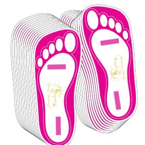 25Pairs(50 Feets) Disposable Pink Spray Tanning Feet Pads Sunless Airbrush Spray Tent Protect Foot