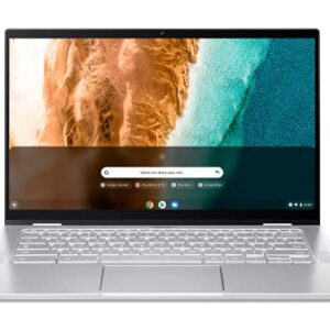 Acer Chromebook Enterprise Spin 514 Convertible Laptop | Intel Core i3-1110G4 | 14" FHD IPS Touch Gorilla Glass | 8GB LPDDR4X | 128GB SSD | Wi-Fi 6 | Backlit Keyboard | Chrome OS | CP514-2H-39R7