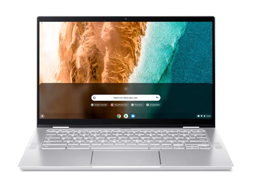 Acer Chromebook Enterprise Spin 514 Convertible Laptop | Intel Core i3-1110G4 | 14" FHD IPS Touch Gorilla Glass | 8GB LPDDR4X | 128GB SSD | Wi-Fi 6 | Backlit Keyboard | Chrome OS | CP514-2H-39R7