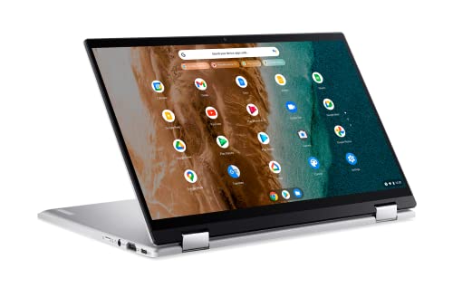 Acer Chromebook Enterprise Spin 514 Convertible Laptop | Intel Core i3-1110G4 | 14" FHD IPS Touch Gorilla Glass | 8GB LPDDR4X | 128GB SSD | Wi-Fi 6 | Backlit Keyboard | Chrome OS | CP514-2H-39R7