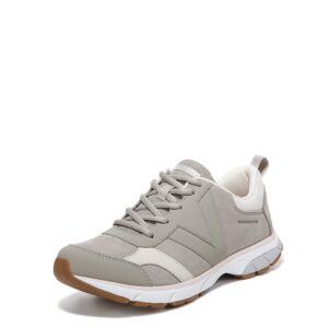 vionic zanny women's waterproof walking sneaker dark taupe - 8 medium