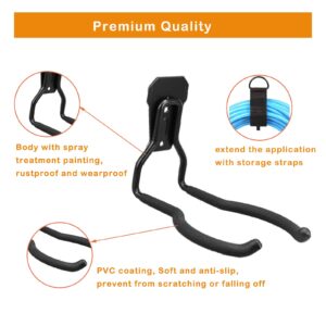 Juformin Garden Power Tool Hanger, Garage Wall Hooks, Weedeater Rack, String Trimmer Hanger, Weedeater Hanger, Utility Hooks for Garage Tool Organizers and Storage