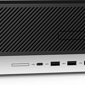 HP EliteDesk 800 G4 SFF Intel Core i7-8700 3.20GHz 16GB DDR4 256GB M.2 SATA SSD Desktop PC Refurbished Window 10 Professional Renewed