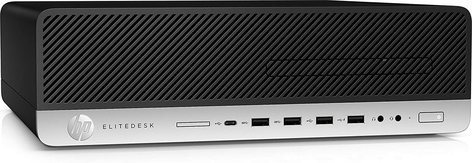 HP EliteDesk 800 G4 SFF Intel Core i7-8700 3.20GHz 16GB DDR4 256GB M.2 SATA SSD Desktop PC Refurbished Window 10 Professional Renewed