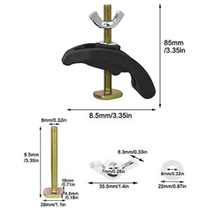 4 Pcs Arcuate Press Plate Clamp, CNC Arcuate Press Plate Clamp, High Accurancy Engraving Machine Parts Press Plate Clamp Fixture Fastening Platen Router for T-Slot Working Table