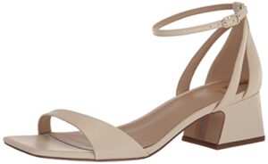 sam edelman women's wilson heeled sandal, modern ivory, 8