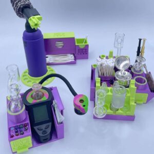 BC Labs Dab Rite Modular Caddy Purple Green