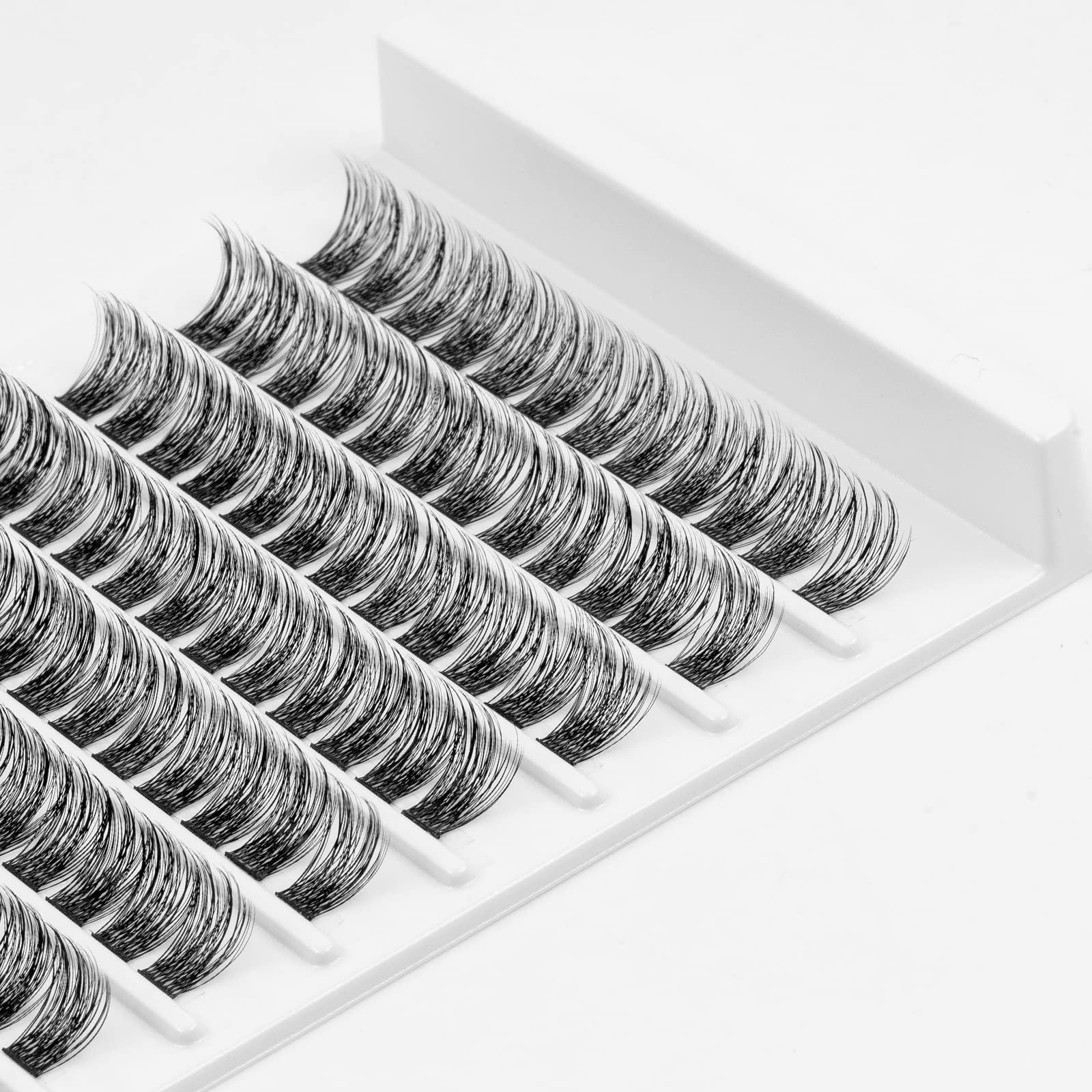 WONSIS Lash Clusters, 120 Pcs Individual Lashes Cluster, Soft and Lightweight Individual Lashes, 0.07 Thickness C Curl Synthetic Reusable Artificial DIY Lash Extension (Volume-Medium 12mm)