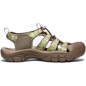 KEEN Women's Newport H2 Closed Toe Water Sandals, Smokey Bear/Tarragon, 7