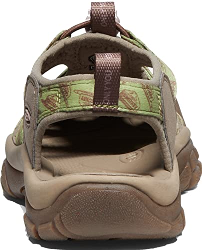 KEEN Women's Newport H2 Closed Toe Water Sandals, Smokey Bear/Tarragon, 7