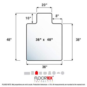 Floortex® Advantagemat® Plus APET Lipped for Low/Standard Pile Carpets - 36" x 48"