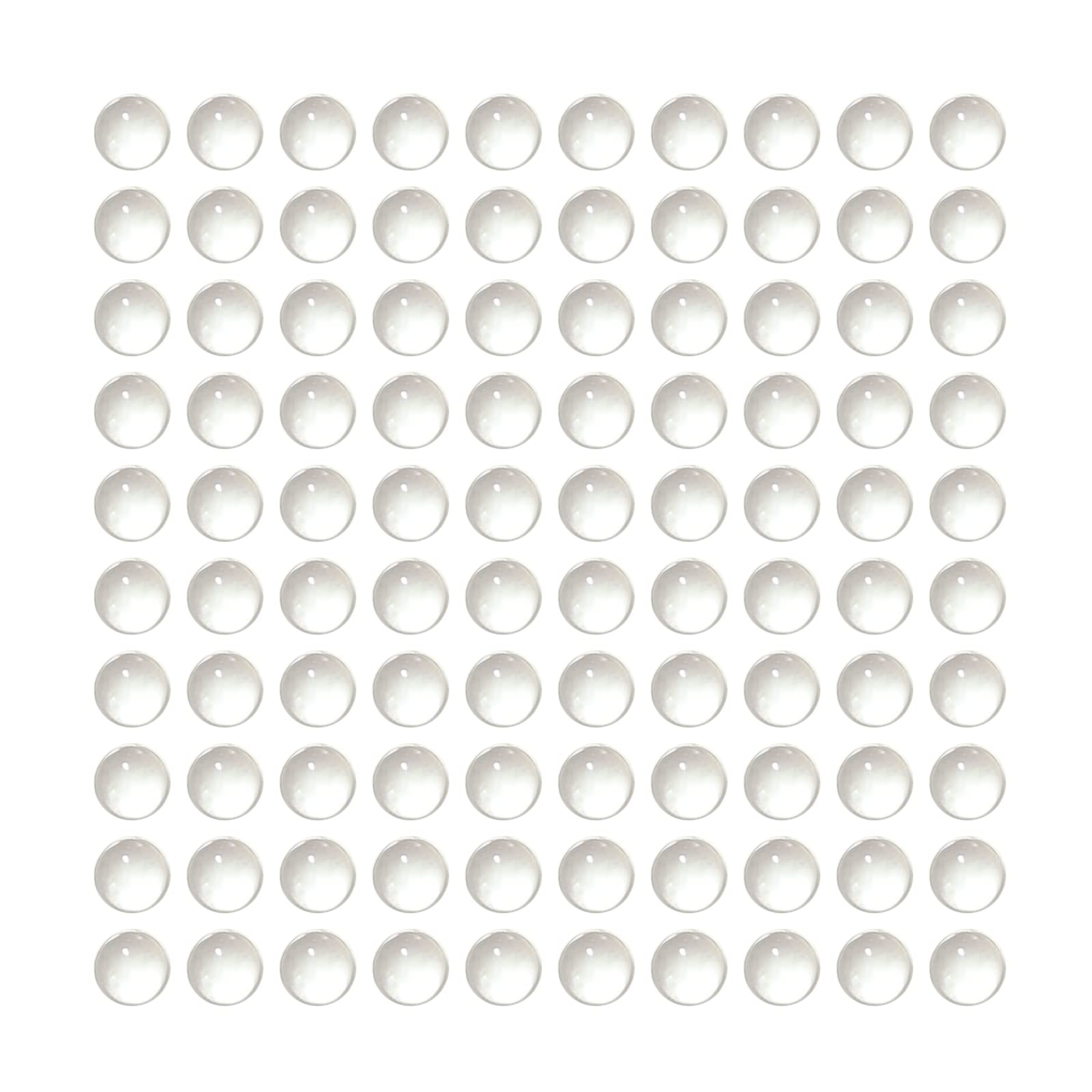 Door Stoppers for Wall, 8 * 4mm Door Knob Wall Protector 100pcs Small Hemispherical Quiet Soft Clear Silicone Shock Absorbent Door Wall Protector