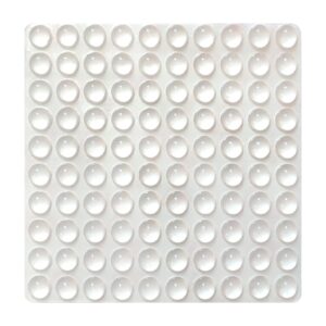 Door Stoppers for Wall, 8 * 4mm Door Knob Wall Protector 100pcs Small Hemispherical Quiet Soft Clear Silicone Shock Absorbent Door Wall Protector