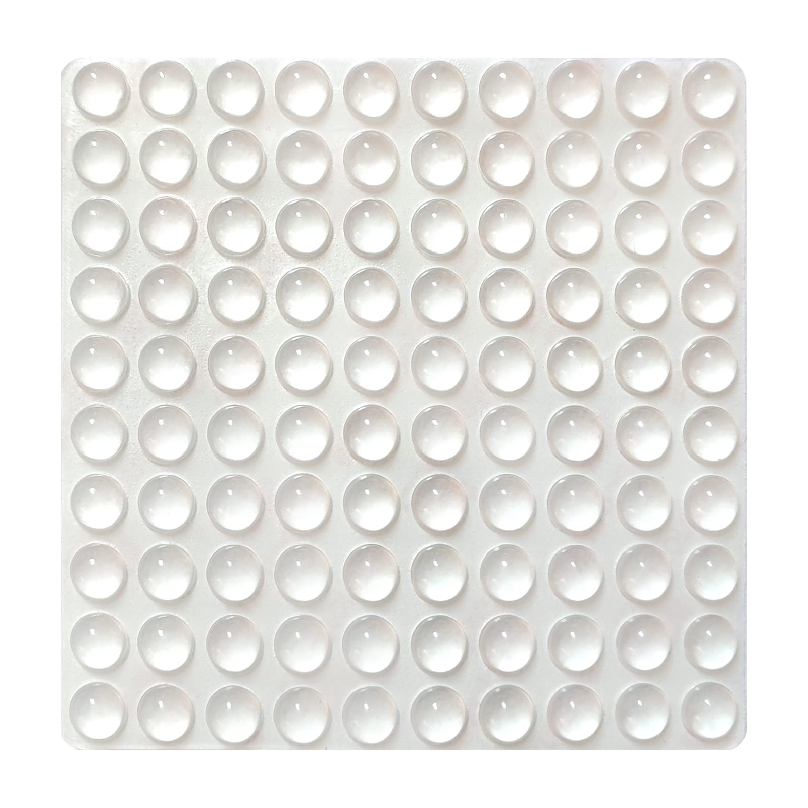 Door Stoppers for Wall, 8 * 4mm Door Knob Wall Protector 100pcs Small Hemispherical Quiet Soft Clear Silicone Shock Absorbent Door Wall Protector