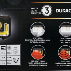 Duracell LED Headlamps 575 Lumens, 3 Count