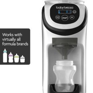 Baby Brezza Formula Pro Mini Baby Formula Mixer Machine Fits Small Spaces and is Portable for Travel– Bottle Makers Makes The Perfect Bottle for Your Infant On The Go, White