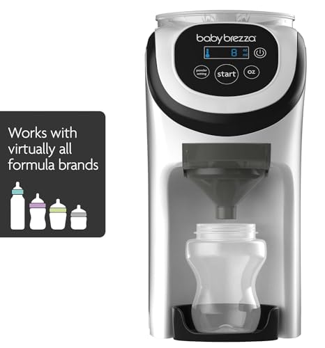 Baby Brezza Formula Pro Mini Baby Formula Mixer Machine Fits Small Spaces and is Portable for Travel– Bottle Makers Makes The Perfect Bottle for Your Infant On The Go, White