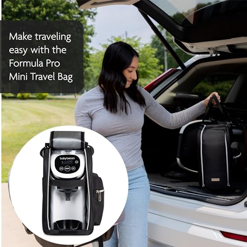 Baby Brezza Formula Pro Mini Baby Formula Mixer Machine Fits Small Spaces and is Portable for Travel– Bottle Makers Makes The Perfect Bottle for Your Infant On The Go, White