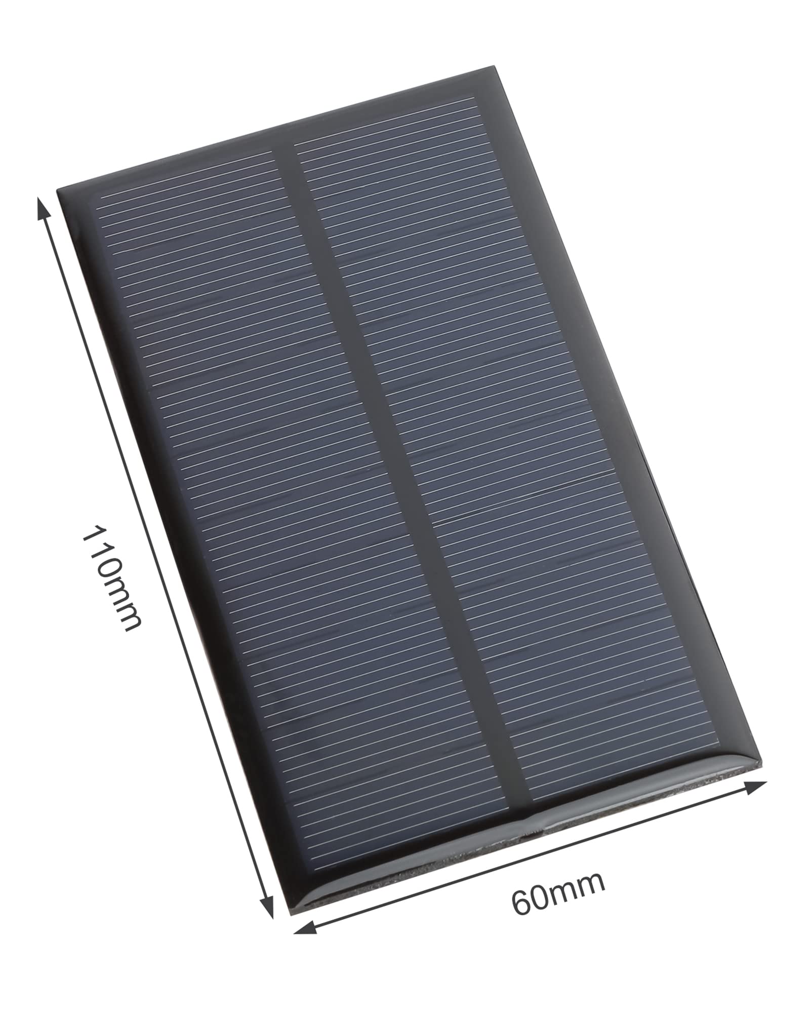 FellDen Micro Solar Panels Photovoltaic Cells, 10PCS 5V 200mA Epoxy Panel Kit Polycrystalline Cells 110mmx60mm / 4.33''x 2.36'' (5V200mA)