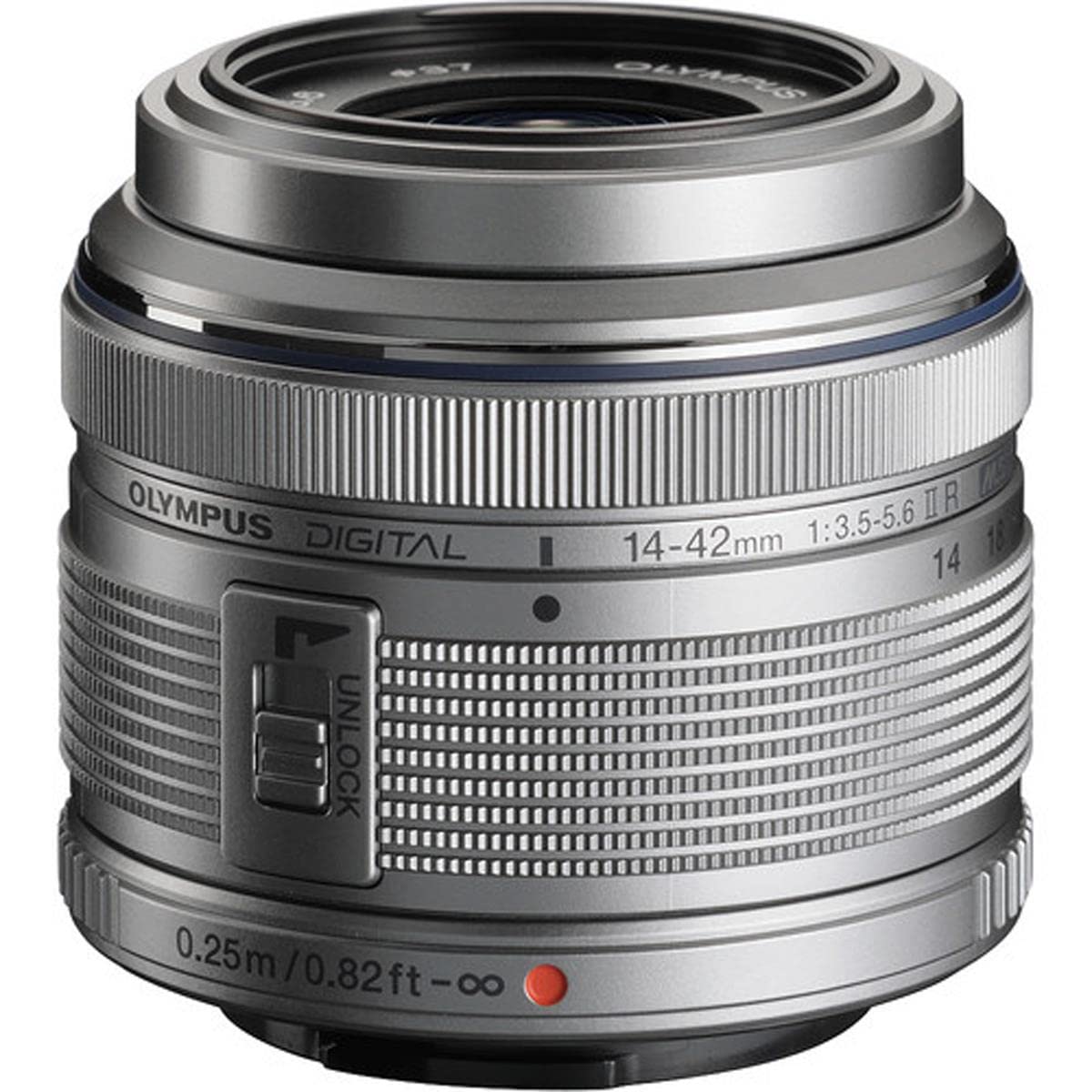 Olympus OM-D E-M10 Mark IV Mirrorless Camera, Silver with Olympus M. Zuiko 14-42mm f/3.5-5.6 II R Lens, Silver