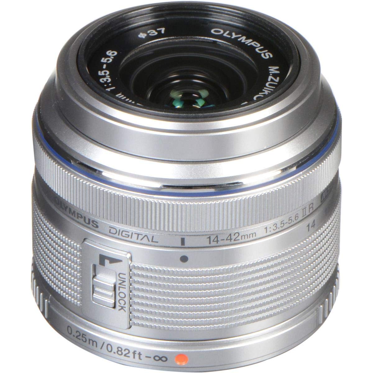 Olympus OM-D E-M10 Mark IV Mirrorless Camera, Silver with Olympus M. Zuiko 14-42mm f/3.5-5.6 II R Lens, Silver