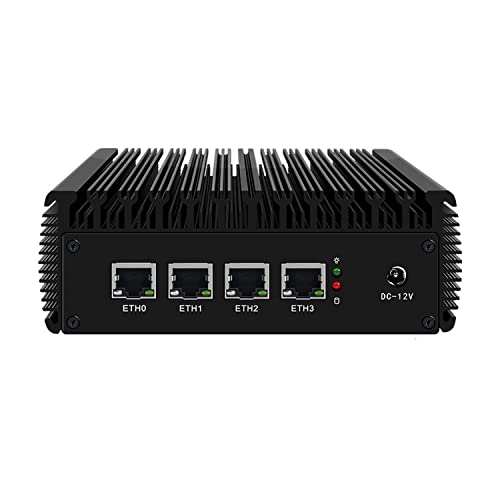 Micro Firewall Appliance, Mini PC, VPN, Router PC, Intel N5105, HUNSN RJ02, AES-NI, 4 x Intel 2.5GbE I225-V B3 LAN, SIM Slot, Barebone, NO RAM, NO Storage, NO System