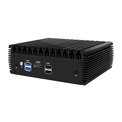 Micro Firewall Appliance, Mini PC, VPN, Router PC, Intel N5105, HUNSN RJ02, AES-NI, 4 x Intel 2.5GbE I225-V B3 LAN, SIM Slot, Barebone, NO RAM, NO Storage, NO System