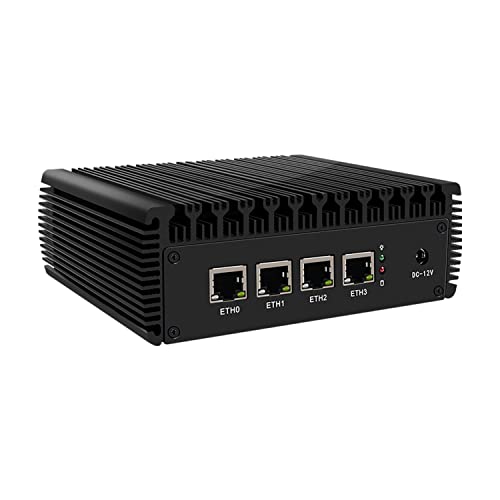 Micro Firewall Appliance, Mini PC, VPN, Router PC, Intel N5105, HUNSN RJ02, AES-NI, 4 x Intel 2.5GbE I225-V B3 LAN, SIM Slot, Barebone, NO RAM, NO Storage, NO System