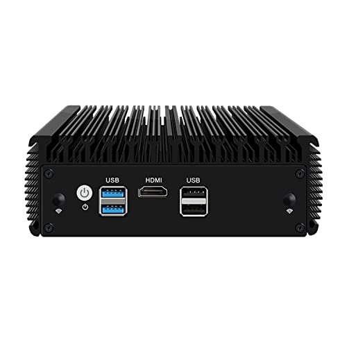 Micro Firewall Appliance, Mini PC, VPN, Router PC, Intel N5105, HUNSN RJ02, AES-NI, 4 x Intel 2.5GbE I225-V B3 LAN, SIM Slot, Barebone, NO RAM, NO Storage, NO System