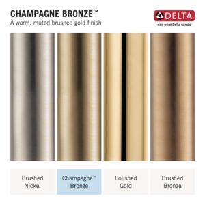 Delta Faucet 4 Inch Tile-In Square Shower Floor Drain Gold, Shower Drain Kit, Square Shower Drain, Chrome Shower Drain, Shower Floor Drain, Champagne Gold DT062412-CZ