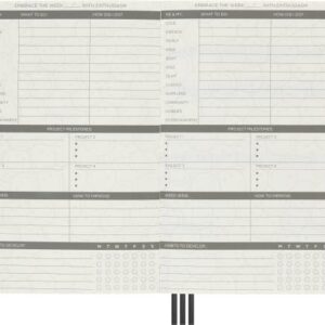 Moleskine Limited Edition Smiley Positivity Planner, Hard Cover, Large (5" x 8.25"), Undated Planner, Black, 240 Pages