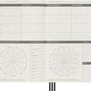 Moleskine Limited Edition Smiley Positivity Planner, Hard Cover, Large (5" x 8.25"), Undated Planner, Black, 240 Pages