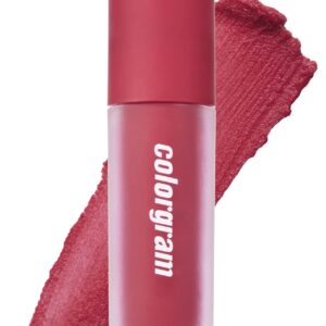 COLORGRAM Thunderbolt Over Blur Tint 03 Captain Pink | Long Lasting Moisturizing Lip Stain, Hydrating, Easily Buildable and Blendable, Matte, Best Tinted Liquid Lipstick for Daily Lip Makeup