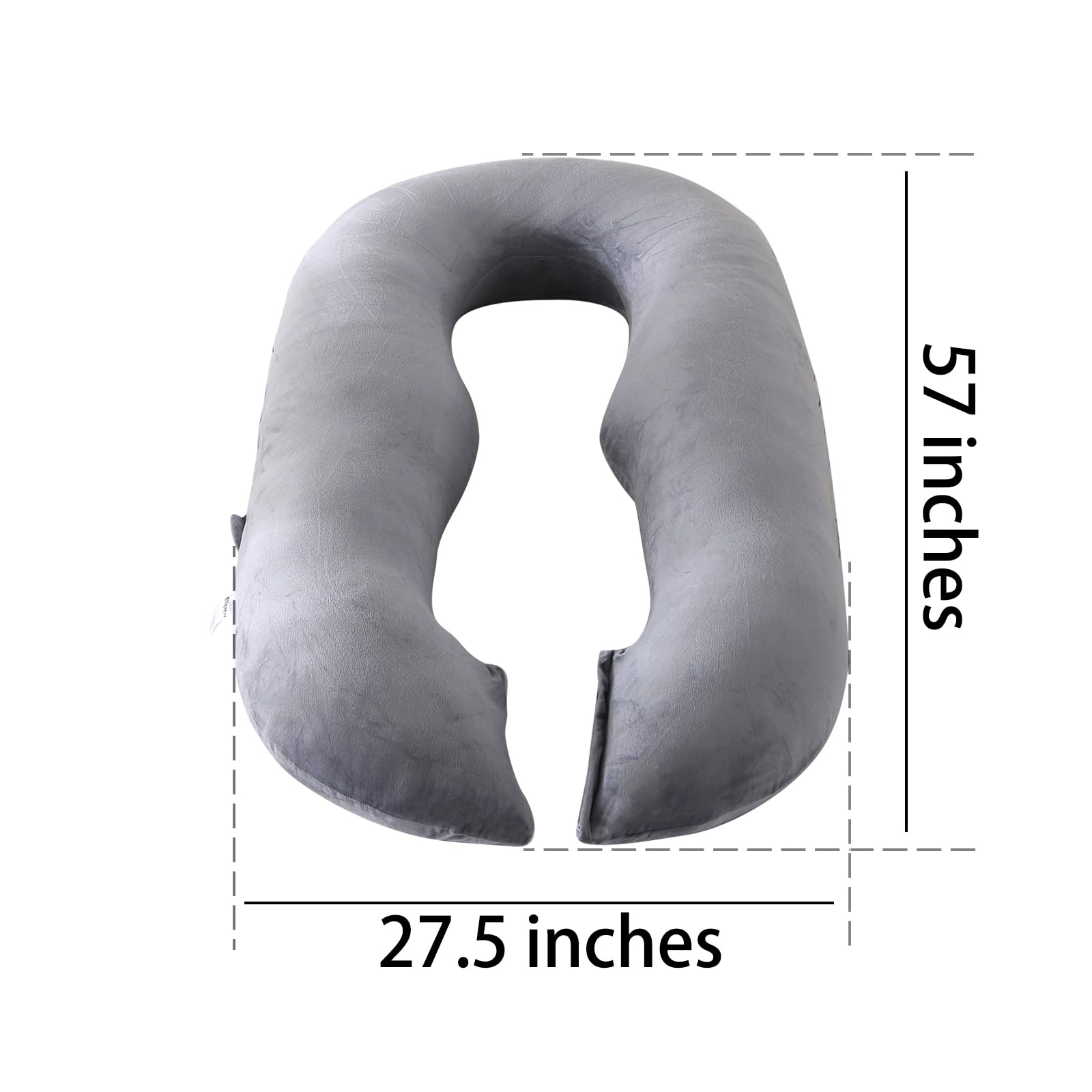 Maternity Pillow O-Shape Body Pillow Pregnancy 57 Inch Pregnancy Pillows Pre-Pregnancy Body Pillow Pregnant Woman Sleeping Pillow Postpartum Baby Breastfeeding Pillow Removable and Washable……