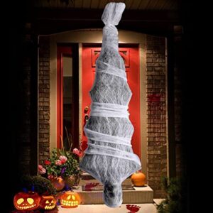 halloween decorations hanging cocoon corpse, 72 inch life size halloween corpse cocoon decorations clearance, scary halloween decorations outdoor/yard/tree props