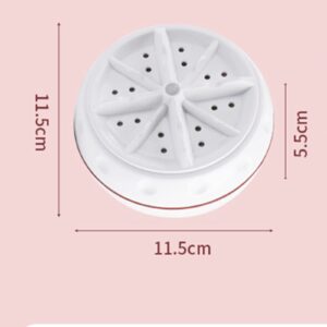 HUANGY Mini Portable Foldable Washing Machine Baby Clothes Underwear Personal Camping RV Travel Home Small Washing Machine Portable USB Powered Ultrasonic Vibrating Laundry Tray