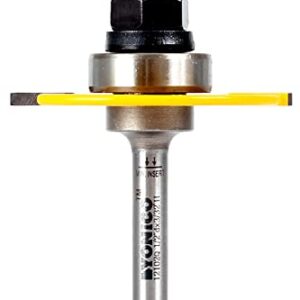 YONICO Slotting Cutter Router Bit 3/32-Inch 1/4-Inch Shank 12102q