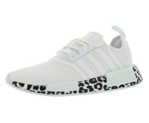 adidas originals women's nmd_r1 sneaker (white black leopard print, 7.5)