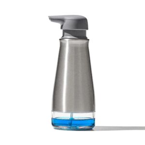 oxo good grips stainless steel foaming soap dispenser